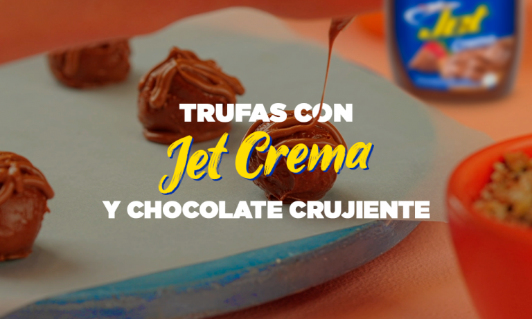 Trufas de Jet crema y chocolate crujiente - Chocolates JET